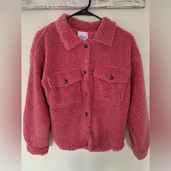 Le Lis | Jackets & Coats | Lelis Hot Pink Sherpa Jacket | Poshmark